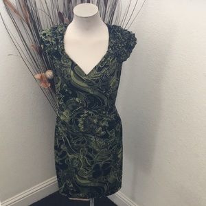 Emily & Michele | Dresses | Emily Michele Greenblack Ruffled Sleeve ...